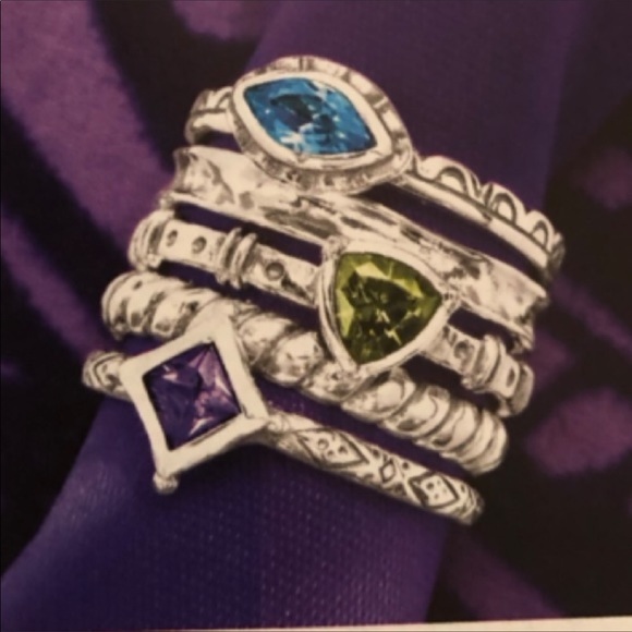 Silpada | Jewelry | Silpada Belle Fleur Stacking Ring | Poshmark